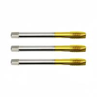 China Industrial Gold TiN Coated M12X1.75 HSSE M35 Machine Taps | Spiral Point 6H Taps for High-Speed Steel Tapping for sale