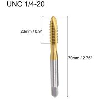 China Industrial Gold TiN Coated HSSE M2 Machine Taps | ISO 529 Spiral Point 6H Taps for High-Speed Steel for sale