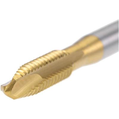 China Industrial Gold TiN Coated HSSE M2 Machine Taps | ISO 529 Spiral Point 6H Taps for High-Speed Steel for sale