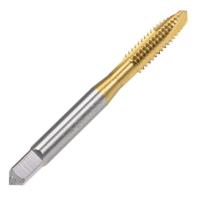 China Industrial Gold TiN Coated HSSE M2 Machine Taps | ISO 529 Spiral Point 6H Taps for High-Speed Steel for sale