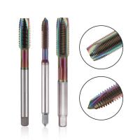 China Nano Rainbow HSS Machine Taps  TiAlN Coated M12 1.25 Tap UNC UNF for sale