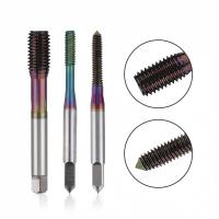 China Nano Rainbow HSS Machine Taps  TiAlN Coated M12 1.25 Tap UNC UNF for sale