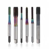 China Nano Rainbow HSS Machine Taps  TiAlN Coated M12 1.25 Tap UNC UNF for sale