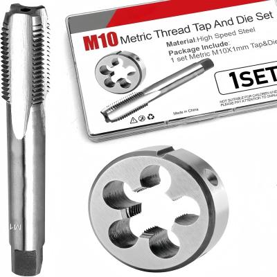 China Professional M10 x 1.0mm Metric Fine Thread Tap and Die Set | HSS High-Speed Steel for sale