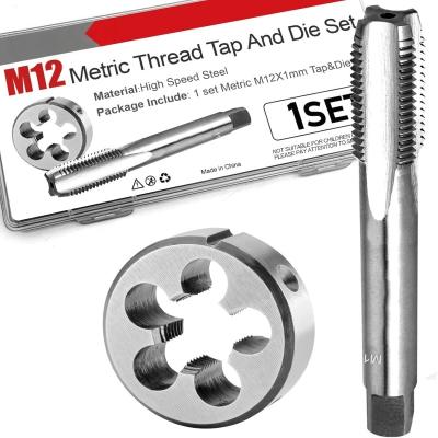China Premium HSS M12 x 1.0 Tap and Round Die | 6H Tolerance Precision Threading Solution for sale