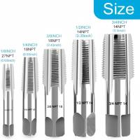 China Heavy-Duty NPT Tapered Pipe Tap Kit | 1/8, 1/4, 3/8, 1/2, 3/4 NPT | Precision Maintenance Toolset for sale
