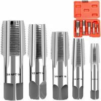 China Heavy-Duty NPT Tapered Pipe Tap Kit | 1/8, 1/4, 3/8, 1/2, 3/4 NPT | Precision Maintenance Toolset for sale