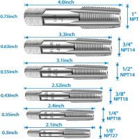 China Industrial 6-Piece NPT Pipe Tap Set | 1/8