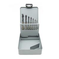 China Premium 7-Piece TiCN Coated Spiral Flute Tap Set | DIN 371/376 HSS-E M35 | Professional Blind Hole Tapping Kit for sale