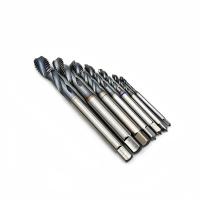 China Premium 7-Piece TiCN Coated Spiral Flute Tap Set | DIN 371/376 HSS-E M35 | Professional Blind Hole Tapping Kit for sale
