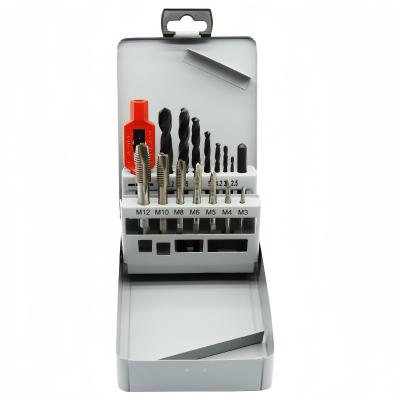 China Master HSS M2 Spiral Point Tap & Drill Combo | DIN 352 Standard M3-M12 | Industrial Thread Repair Solution with Metal Case for sale