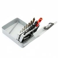 China Master HSS M2 Spiral Point Tap & Drill Combo | DIN 352 Standard M3-M12 | Industrial Thread Repair Solution with Metal Case for sale