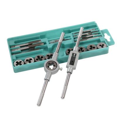 China Master 20PC Metric Threading Tool Kit | Durable Bearing Steel Taps and Round Dies | Precision M3-M12 Set for Automotive & General Maintenance for sale