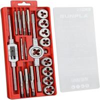 China Professional 20-Piece Metric Tap and Die Set | High-Strength Alloy Steel (Bearing Steel) | M3-M12 Essential Thread Repair Kit for DIY & Home Workshop for sale