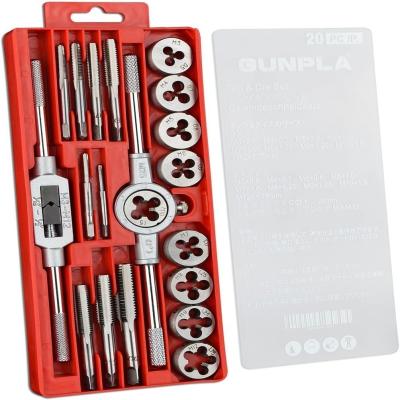 China Professional 20-Piece Metric Tap and Die Set | High-Strength Alloy Steel (Bearing Steel) | M3-M12 Essential Thread Repair Kit for DIY & Home Workshop for sale