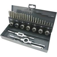 China Industrial 32PC Metric Threading Tool Kit | Premium HSS Taps and Round Dies | Master M3-M12 Set for Stainless & Alloy Steel for sale