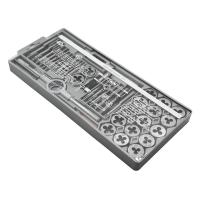 China Budget-Friendly 40-Piece SAE Tap and Die Set | Heat-Treated Alloy Steel | Includes Adjustable Wrenches & Rugged Injection Molded Case for sale