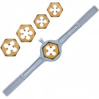 China 86 Piece Taps And Dies Set Titanium Coated GCr15 Bearing Steel Npt Tap And Die Set for sale