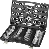 China 110 Piece Imperial Tap Set GCr15 Bearing Steel Master Metric SAE Heavy Duty for sale