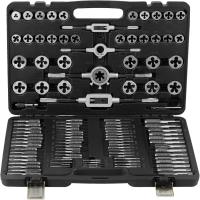 China 110 Piece Imperial Tap Set GCr15 Bearing Steel Master Metric SAE Heavy Duty for sale