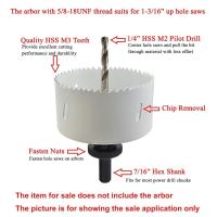 China 159mm Bi Metal Hole Saw Kit 6-1/4in Hss Holesaw Heavy Duty for sale
