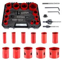 China 18pc BI Metal Hole Saws  64mm Precision Engineering  Cobalt Cutter Set for sale