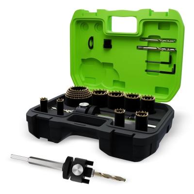 China TPI  Metal Hole Cutter 21pc M42 Hole Saw Kit Bi Metal For Plumbing for sale