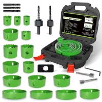 China 25pc BI Metal Hole Saws 19mm - 152mm  M42 Cobalt Hole Saw Kit for sale