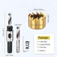China 19.5MM Hole Saw HSS M35 Cobalt Bi-Metal Cutter Bit  For Wood for sale