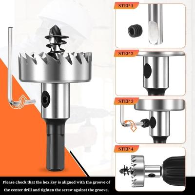 China 80mm Hole Saw Tooth HSS Steel Drill Bit  Cutter Tool For Metal Wood Alloy for sale