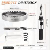 China 80mm Hole Saw Tooth HSS Steel Drill Bit  Cutter Tool For Metal Wood Alloy for sale