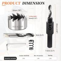 China 4341 Grade HSS Hole Saws  62 HRC  - 63 HRC   HSS Hole Cutter Bit for sale
