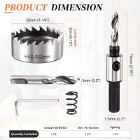 China 32mm HSS Hole Saws 70mm M2 High Speed Cobalt Drill Bits for sale