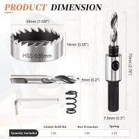 China 35mm Hss Bi Metal 64HRC - 66 HRC Hole Saw Hss Durability For 304 for sale