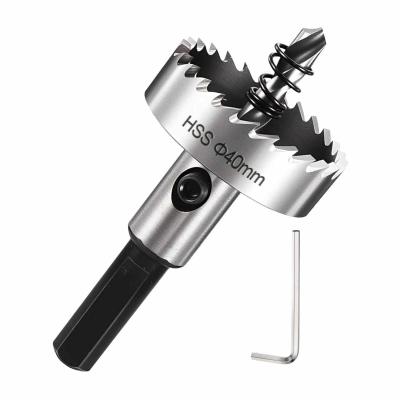 China 40mm HSS Hole Saws Bright Finish Smooth Boring HSS Hole Cutter for sale