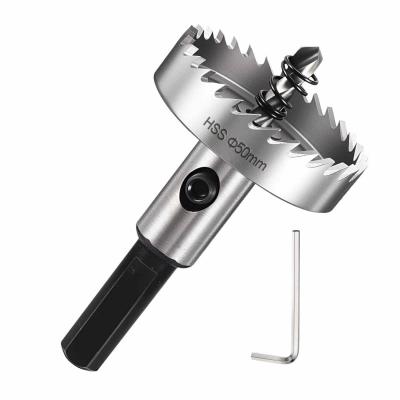 China 50mm Hss Hole Saw Cutter  63 HRC W4Mo3Cr4V High Speed Steel Saw Drill Bit for sale
