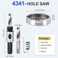 China 50mm Hss Hole Saw Cutter  63 HRC W4Mo3Cr4V High Speed Steel Saw Drill Bit for sale