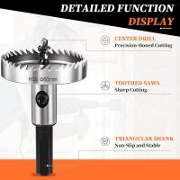 China 60mm HSS Hole Saws 64 HRC - 66 HRC Hss Brad Point Drill Bits for sale
