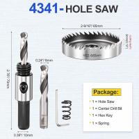 China 65mm Hss Bi Metal Hole Saw  4341 Aluminum  High Speed Steel Hole Saw for sale