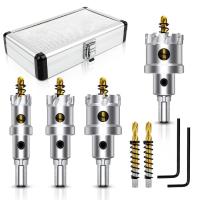 China Industrial TCT Alloy Hole Saw Set | 19mm-38mm Tungsten Carbide Tipped Metal Cutters for sale