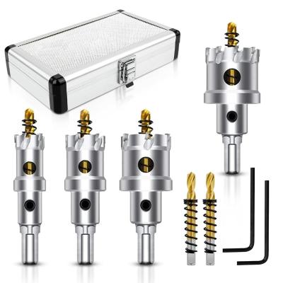 China Industrial TCT Alloy Hole Saw Set | 19mm-38mm Tungsten Carbide Tipped Metal Cutters for sale