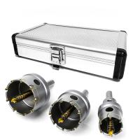 China Industrial TCT Alloy Hole Saw Set | 19mm-38mm Tungsten Carbide Tipped Metal Cutters for sale