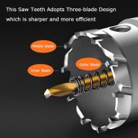 China Professional 7-Piece TCT Alloy Hole Saw Kit | 16mm-45mm Tungsten Carbide Tipped Set for Stainless Steel for sale