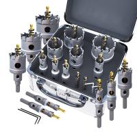 China Ultimate 10-Piece TCT Alloy Hole Saw Collection | 16mm-53mm Tungsten Carbide Master Kit for sale