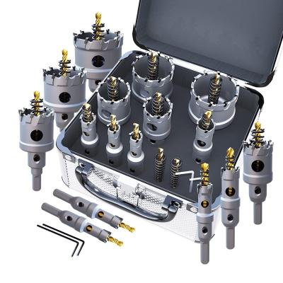 China Ultimate 10-Piece TCT Alloy Hole Saw Collection | 16mm-53mm Tungsten Carbide Master Kit for sale