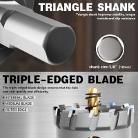 China Professional 19-Piece TCT Boring Kit | High-Torque Triangular Shanks & 3X Component Backup for 304/316 Stainless for sale