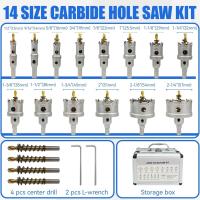 China Ultimate 20-Piece TCT Hole Saw Master Kit | 13mm–57mm Tungsten Carbide Metal Cutters for sale