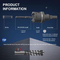China 76mm TCT Boring Bit 25mm Cutting Depth for High Precision Industrial Fabrication for sale