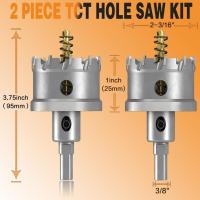 China Professional 55mm Tungsten Carbide Tipped Hole Saw | Anti-Shatter Design for Thick Plates for sale