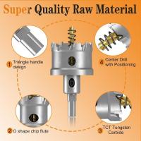 China Professional 55mm Tungsten Carbide Tipped Hole Saw | Anti-Shatter Design for Thick Plates for sale